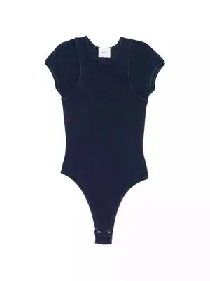 HALFBOY Ribbed Open-back Bodysuit