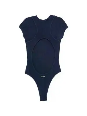 HALFBOY Ribbed Open-back Bodysuit