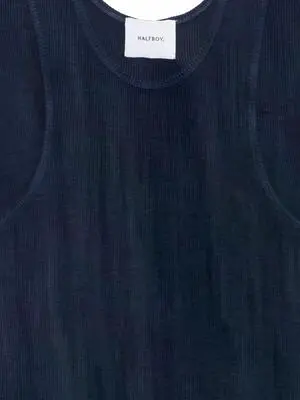 HALFBOY Ribbed Open-back Bodysuit