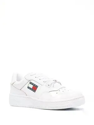 Tommy Hilfiger Logo-patch Lace-up Sneakers - White