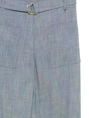 Liu Jo Belted Trousers With Bow Detail