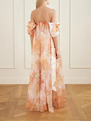 Aje Cosette Ruffled Organza Gown