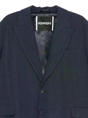 FRENKEN Striped Peak-lapel Blazer