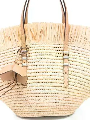 Michael Kors Isa Fringed Beach Bag - Neutrals