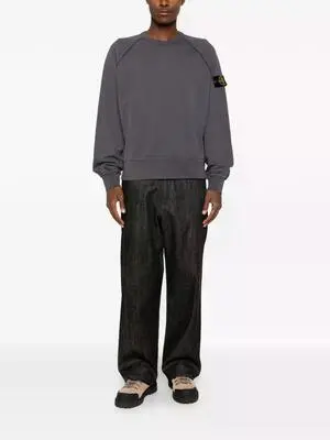 Stone Island Midweight Garment Dyed Crewneck Sweatshirt