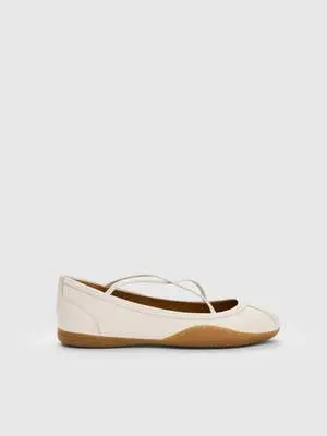 ATP ATELIER Sella Nappa Ballet Flats - Linen