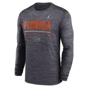 JORDAN Brand Florida Gators Long Sleeve Dri-fit T-shirt - Black