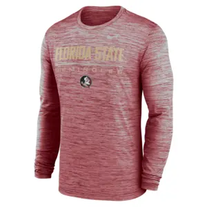 Nike Florida State Sideline Velocity Long Sleeve T-shirt - Red