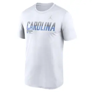 JORDAN North Carolina Sideline Legend Brand Dri-fit College T-shirt - White