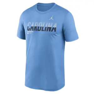 JORDAN North Carolina Sideline Legend Brand Dri-fit College T-shirt - Blue