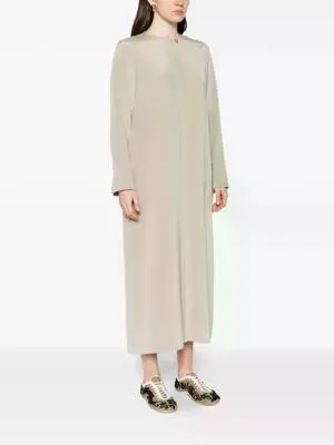Max Mara Keyhole-detail Midi Dress - Neutrals