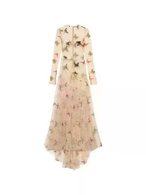 Blumarine Butterfly Embroidered Maxi Dress