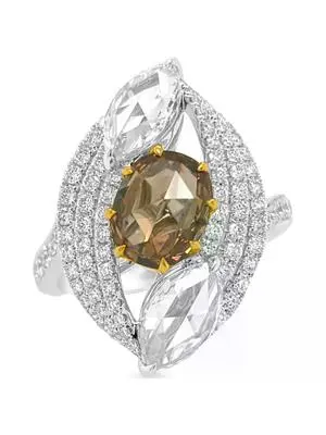 HYT JEWELRY Multi-stone Diamond Ring - Silver