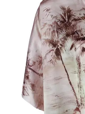 SHIRTAPORTER Palm-tree Print Blouse
