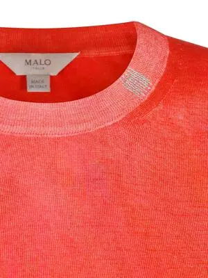 Malo Tavolozza Short-sleeve Cashmere Sweater