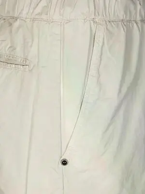 WHITE SAND Belted Elasticated-waist Shorts