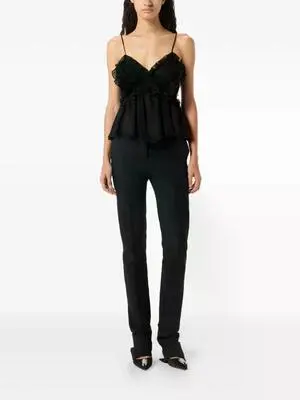 Blumarine Georgette Ruffled Top