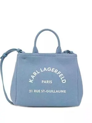 Karl Lagerfeld Logo-print Tote Bag - Blue