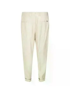 BERWICH Pleated Turn-up Trousers