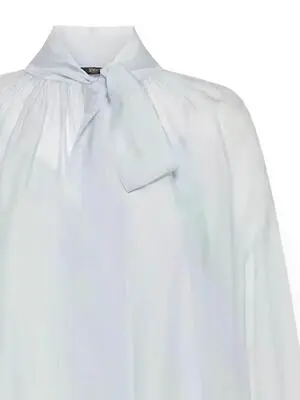 Seventy Pussy-bow Semi-sheer Blouse