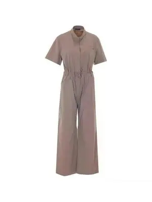 Herno Drawstring Waist Jumpsuit - Neutrals