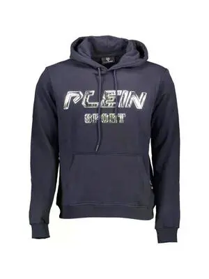 PLEIN SPORT Kangaroo-pocket Hoodie - Blue