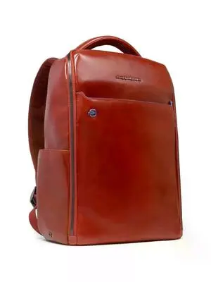 PIQUADRO Leather Backpack - Orange