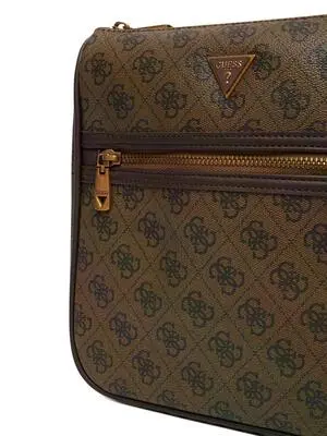 Guess Milano 4g Monogram Messenger Bag - Brown