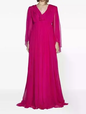 Gucci Ruffled Silk Maxi Dress