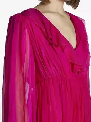 Gucci Ruffled Silk Maxi Dress