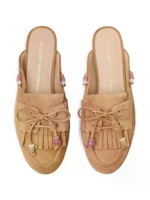 STUART WEITZMAN Majorca Tinsley Mules - Neutrals