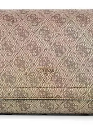 Guess Logo-pattern Foldover Shoulder Bag
