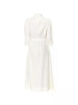 P.a.r.o.s.h Belted Button-fastening Midi Dress