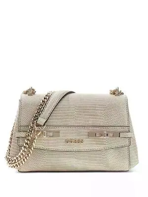 Guess Lizard-effect Chain Satchel