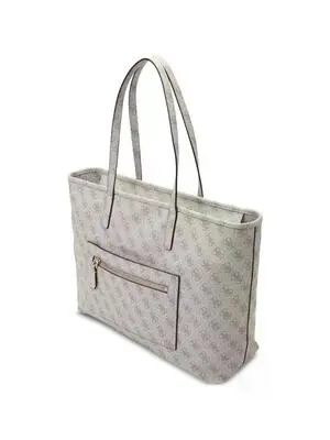 Guess Power Play Monogram Shoulder Bag - Neutrals