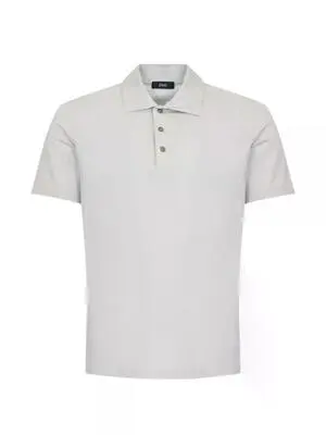 Herno Short-sleeved Polo Shirt - Grey