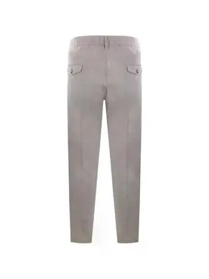 Eleventy Drawstring-waist Pleated Trousers