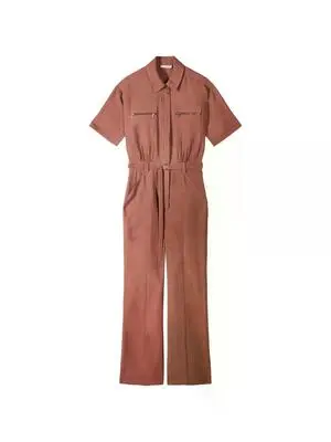 Patrizia Pepe Belted Jumpsuit - Brown
