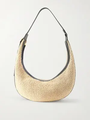 Khaite Augustina Raffia Shoulder Bag - Neutrals
