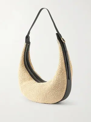 Khaite Augustina Raffia Shoulder Bag - Neutrals