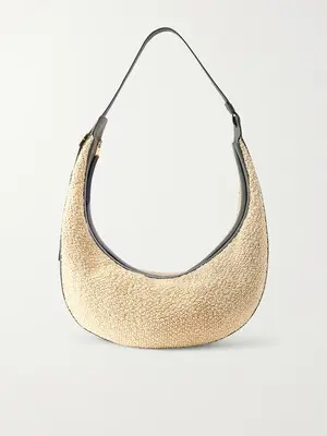 Khaite Augustina Raffia Shoulder Bag - Neutrals