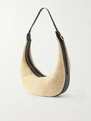 Khaite Augustina Raffia Shoulder Bag - Neutrals