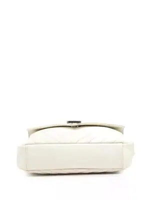 Saint Laurent 2017 Medium Quilted College Satchel - White
