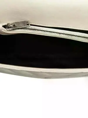 Saint Laurent 2017 Medium Quilted College Satchel - White