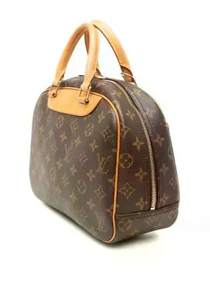 LOUIS VUITTON 2004 Monogram Trouville Handbag - Brown