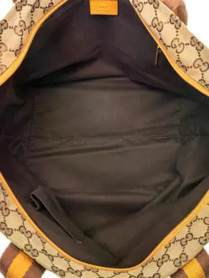 Gucci Gg Canvas Web Tote - Neutrals