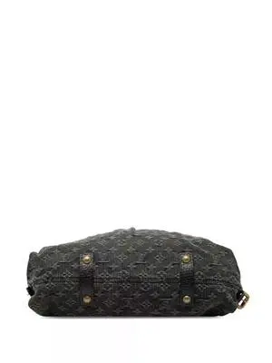 LOUIS VUITTON 2007 Monogram Denim Neo Cabby Gm Satchel - Black