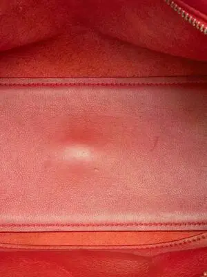 Saint Laurent 2016 Baby Leather Monogram Downtown Cabas Satchel - Red