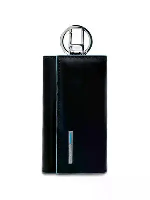 PIQUADRO Logo Detail Key Holder - Black