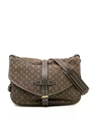 LOUIS VUITTON 2008 Monogram Mini Lin Saumur 30 Crossbody Bag